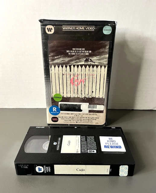 CUJO 1983 VHS Warner Home Video Clamshell Stephen King Horror Rare ...