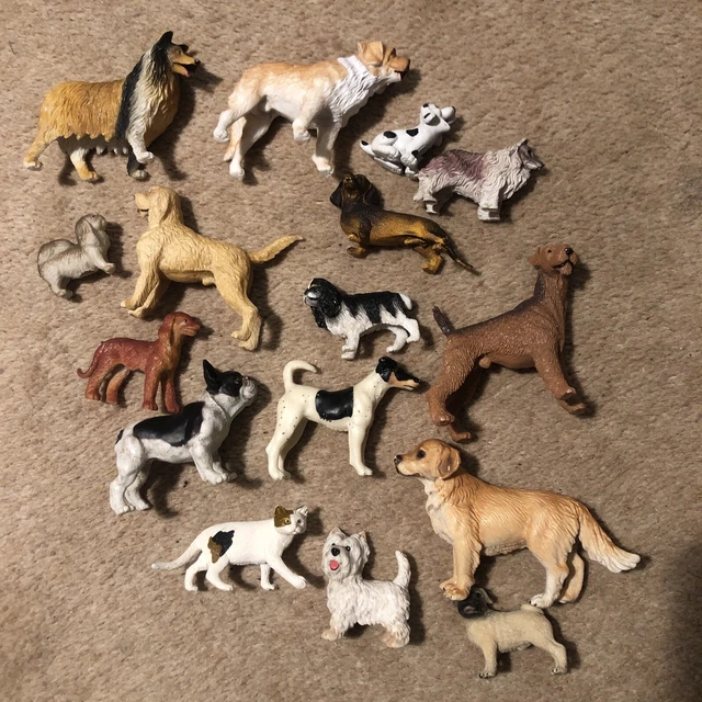 SCHLEICH PAPO NEW-RAY Dogs Mixed Breeds Rare Retired Figures Cat ...