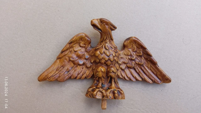 ZIERTEIL ADLER APPLIKATION Regulator Wanduhr Pendeluhr Krone Aufbau ...