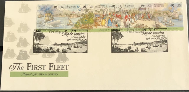 AUSTRALIA FDC 1987 The First Fleet Rio de Janeiro $2.25 - PicClick AU
