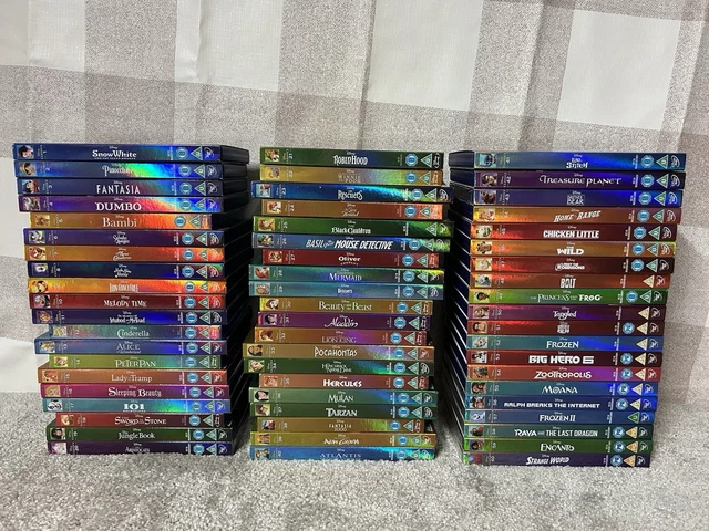 DISNEY CLASSICS DVD Collection 1-60 Collectable Shiny Slip Covers. £207 ...