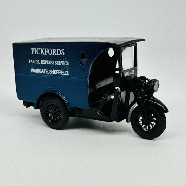 WHITE METAL KIT Built Pickfords Tricycle Delivery Van Motorcycle Model ...