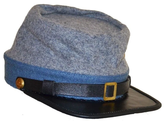 AMERICAN CIVIL WAR Confederate Infantry Wool Enlisted Kepi Hat Cap ...