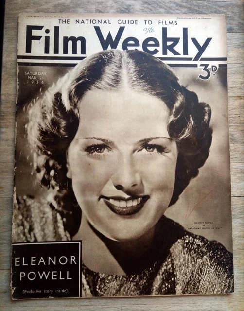 FILM WEEKLY MAGAZINE 1936 - Eleanor Powell, Elsa Lanchester, Barbara Stanwyck £3.50 - PicClick UK