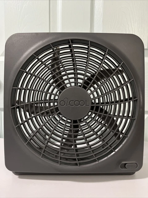 O2COOL 10”PORTABLE TWO Speed Gray Fan Battery Operated Camping, Beach ...