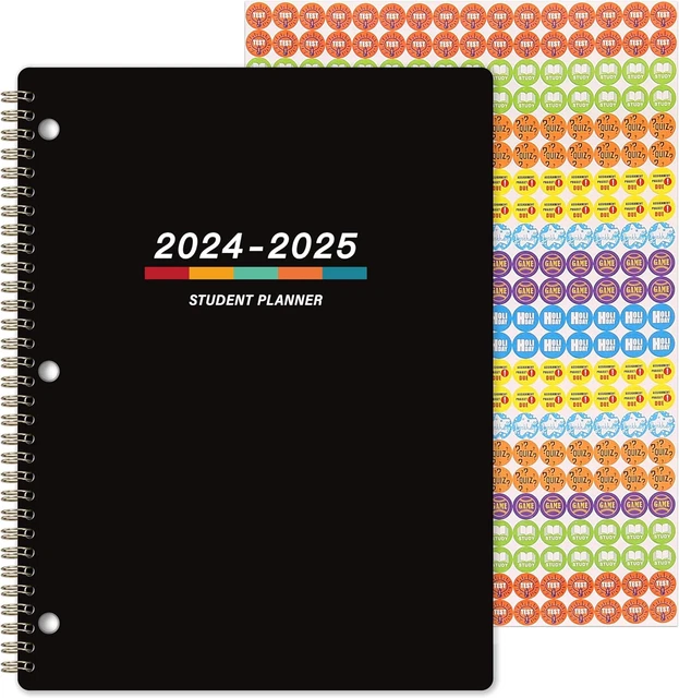 STUDENT ACADEMIC PLANNER 2024-2025 from July 2024 - June 2025, 11" × 9 ...