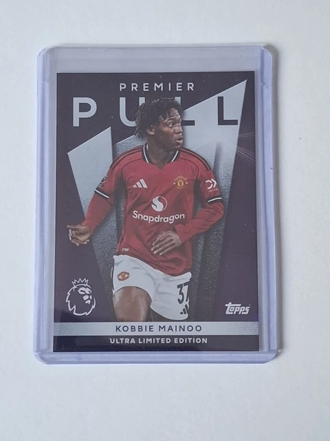 TOPPS PREMIER LEAGUE 25/26 Manchester United Kobbie Mainoo Premier Pull ...