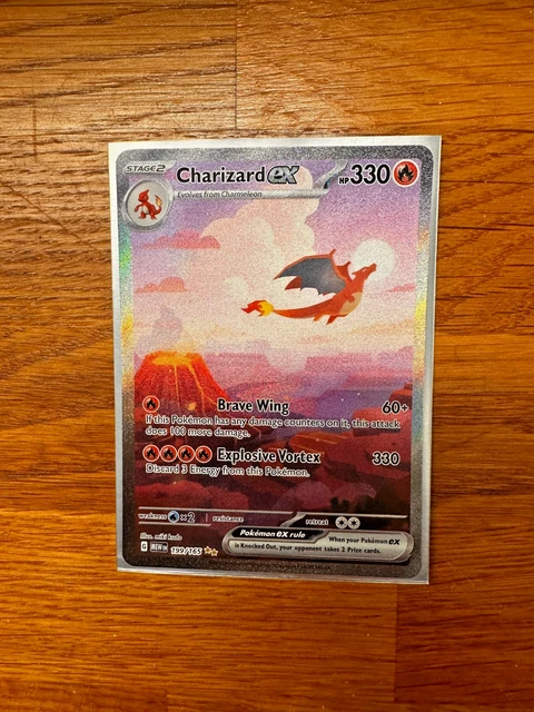 POKEMON SV SCARLET & Violet 151 Charizard EX Card 199/165 Sir NM ...