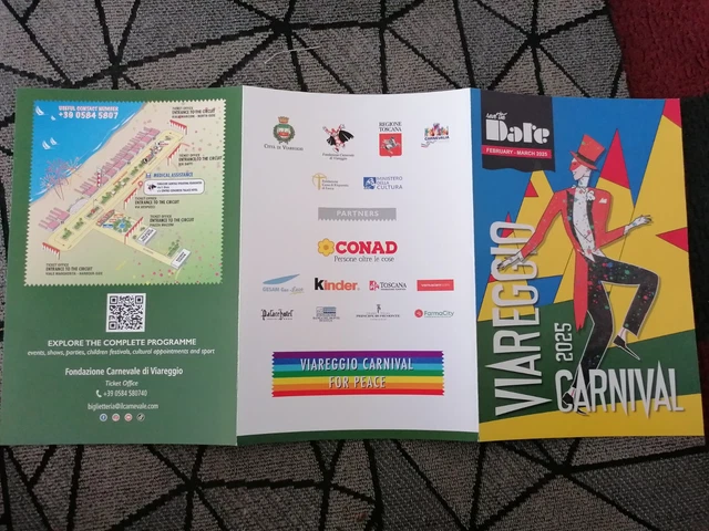 CARNIVAL PROGRAM VIAREGGIO 2025 Carnival program brochure Save The Date ...