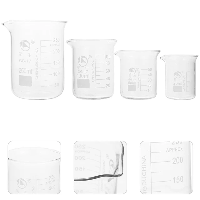 MEASURING CYLINDER BEAKER Science Beaker Measuring glass measuring cup ...