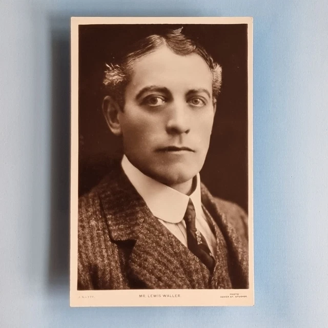EDWARDIAN ACTOR POSTCARD Real Photo C1905 Mr Lewis Waller Suit & Tie ...