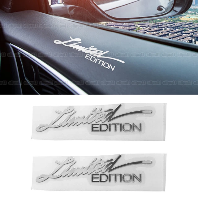 SILVER LIMITED EDITION Logo Emblem Badge 3D Sticker Decal Car ...