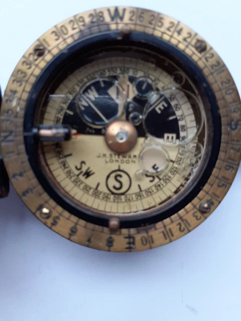WW1 MILITARY CAVALRY School Brass Compass, JH Steward London £40.00 ...