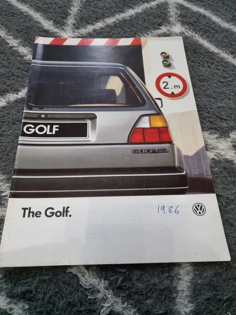 RARE VINTAGE VW golf Mk2 brochure Advertising, Volkswagen Advert - The ...