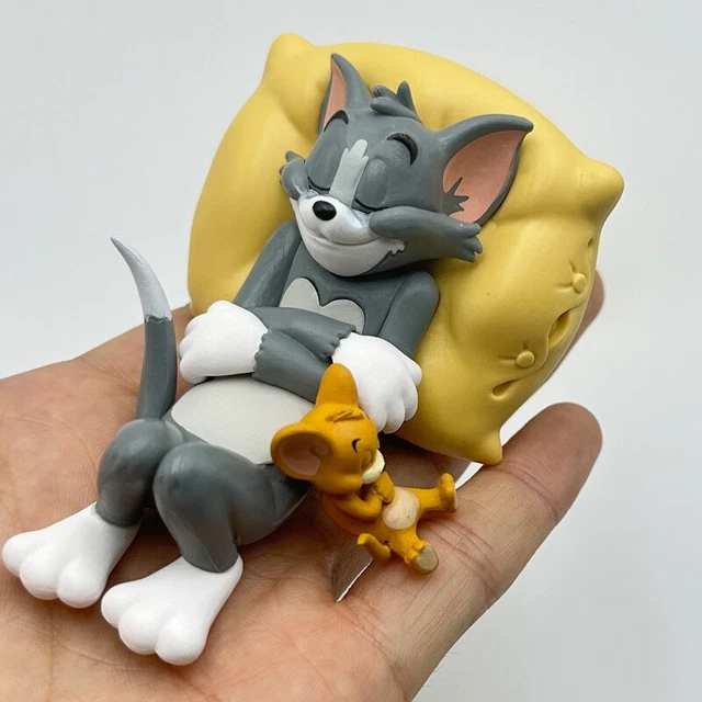 SLEEPING TOM AND Jerry Mini Figure Cake Car Ornament Toy Doll Figure ...