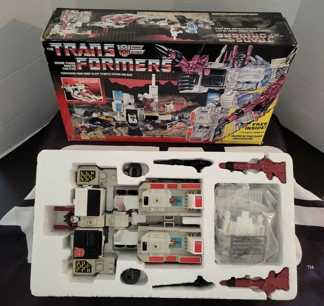 METROPLEX 1986 G1 TRANSFORMERS Vintage Original COMPLETE Glow in Dark ...