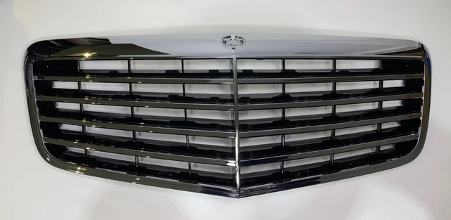 MERCEDES BENZ E Class W211 Facelift Face Lift Front Grille Chrome ...