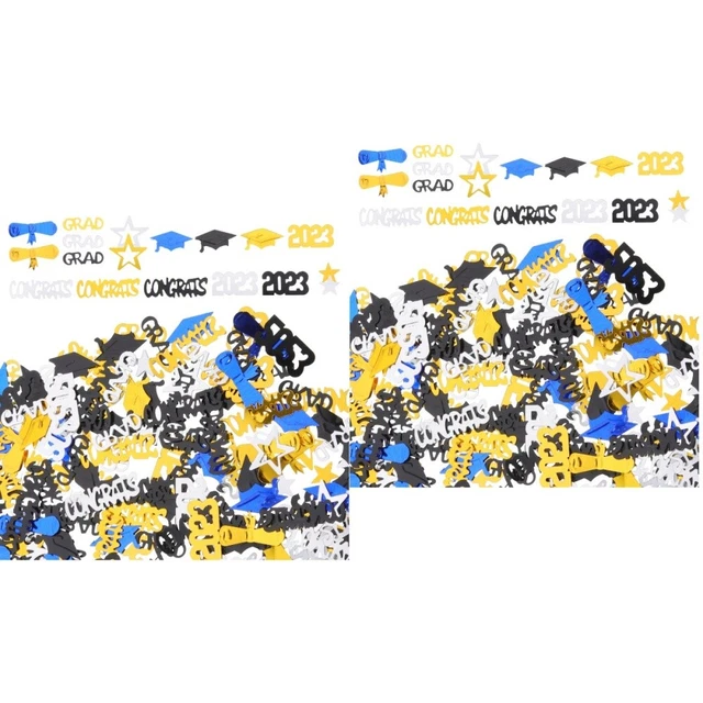 2 SETS TABLEAU De Graduation Confettis Faire La Fête Décorations EUR 20 ...