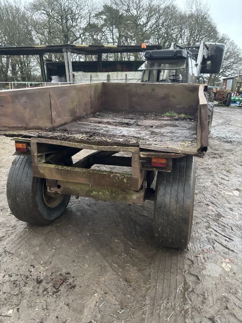 6 TON TRACTOR Tipping Dump Trailer Heavy Duty £516.70 - PicClick UK