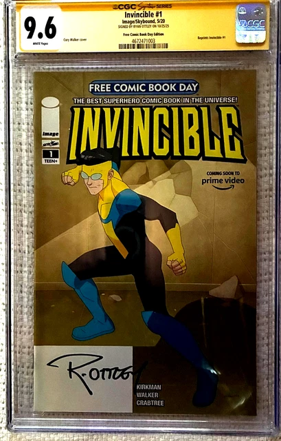 🔥~RARE~🔥~IMAGE~INVINCIBLE #1~🔥~FCBD 2020~RYAN Ottley Signed~🔥~Cgc 9.6~🔥 ...