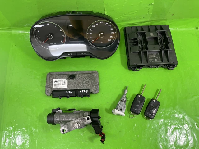 VW POLO MK5 Ecu Kit Speedometer Lock Set Module Keys 1.4 Tsi Petrol ...