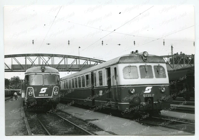 PE PHOTO RAILWAY ÖBB BBÖ diesel locomotive 6010.28 & 6030.17 Bregenz ...