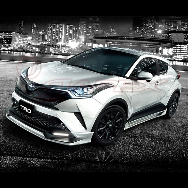 TRD AGGRESSIVE STYLE Front Lip Spoiler with LEDs C-HR NGX50/ZYX10 MS341 ...