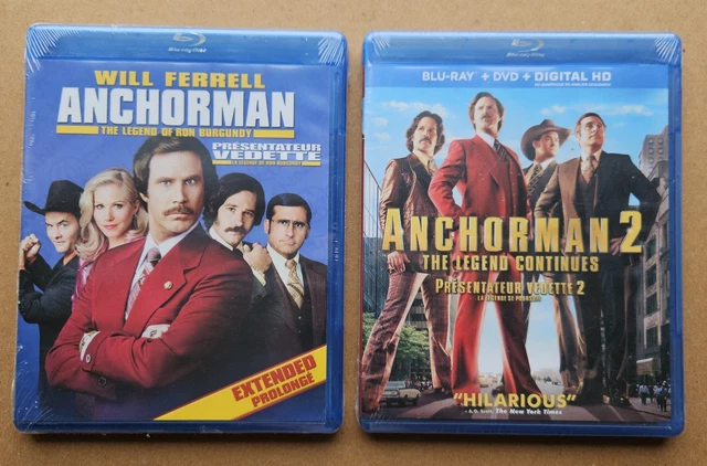 ANCHORMAN: THE LEGEND of Ron Burgundy / Anchorman 2 - Brand New Sealed ...