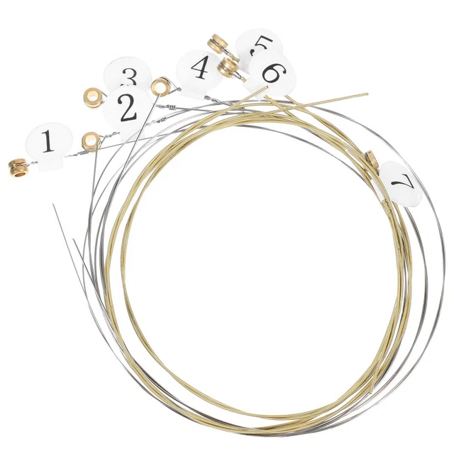 7 STRING LYRE Harp Maintenance Metal Replacement Strings Accessories ...