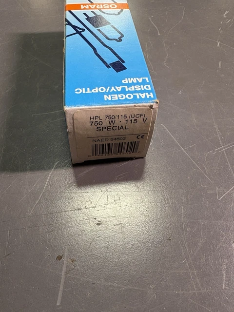 OSRAM HALOGEN DISPLAY Optic Lamp 750W 115V SPECIAL $13.98 - PicClick CA