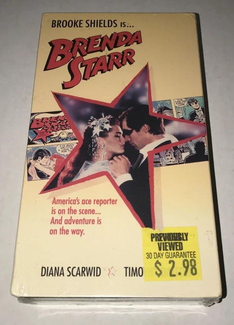 BLOCKBUSTER VIDEO RE SEALED Brenda Starr VHS 1992 BROOK SHIELDS MOVIE ...