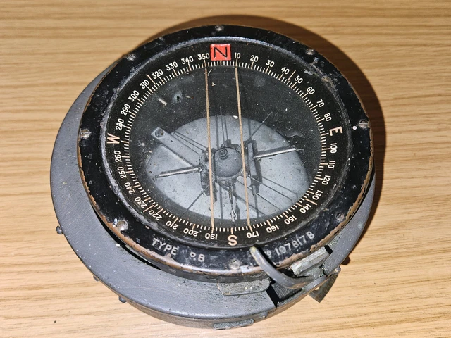 BOXED WW2 WWII RAF 1940s Aircraft Spitfire P8 Compass Cockpit ...