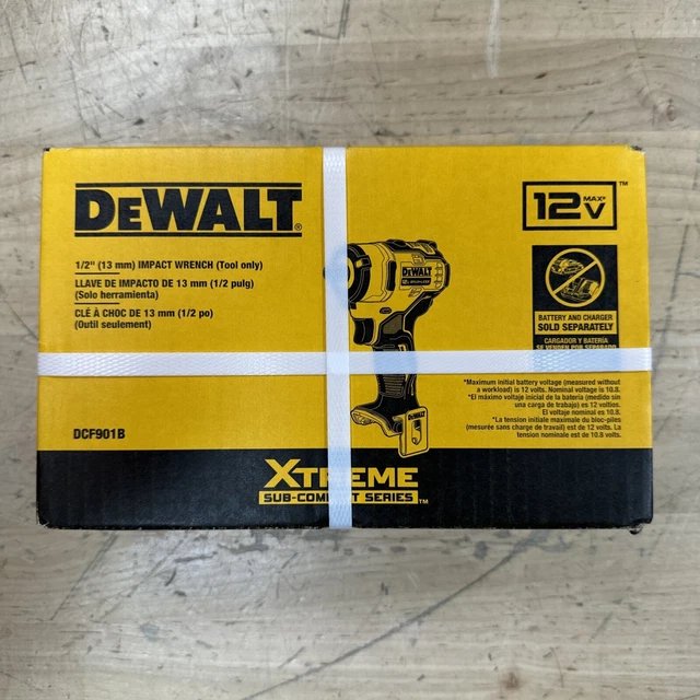 DEWALT XTREME 12V MAX Brushless 1/2in Cordless Wrench Tool Only - BLACK ...