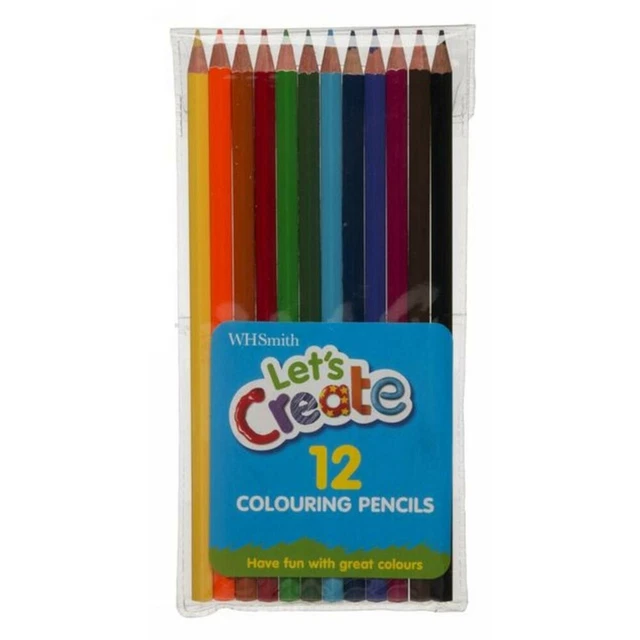 WHSMITH LETS CREATE Matite da Colorare Colori Assortiti Confezione da ...