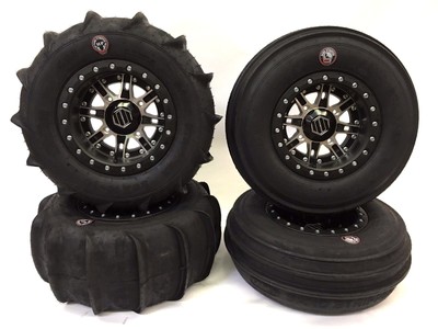 HIPER 14& DESERT Rat Beadlocks Rims Gmz Sand Stripper Paddle Tires ...