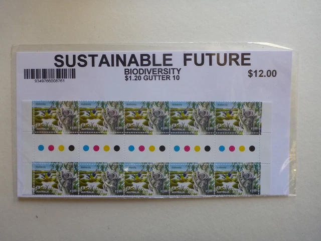 AUSTRALIA 2023 SUSTAINABLE Future- Biodiversity Gutter Pack 10 Mint ...