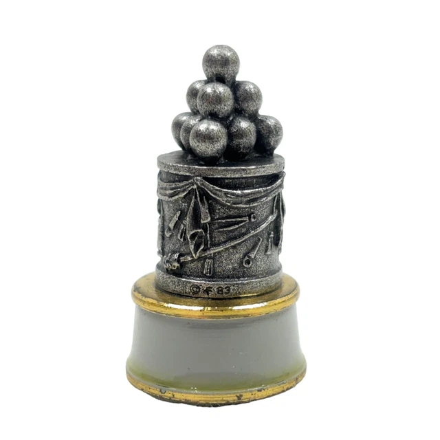 FRANKLIN MINT CIVIL War Gettysburg Edition Chess Piece Rook Cannon ...