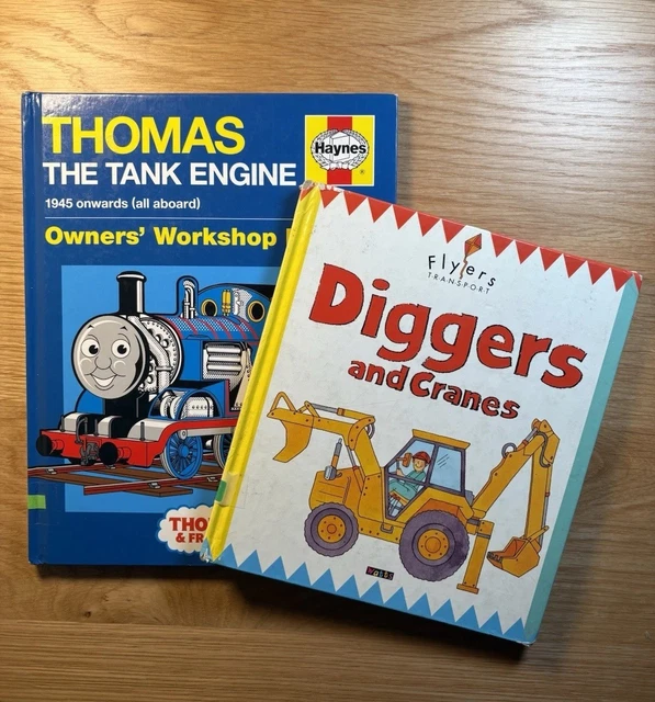 THOMAS THE TANK Engine Manual + Diggers and Cranes Children’s Book Set ...