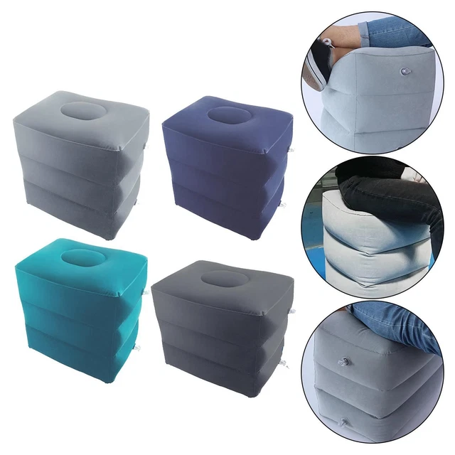 FOOT REST PILLOW Portable Adjustable Height Cushion Foot Stool Bed 3 ...