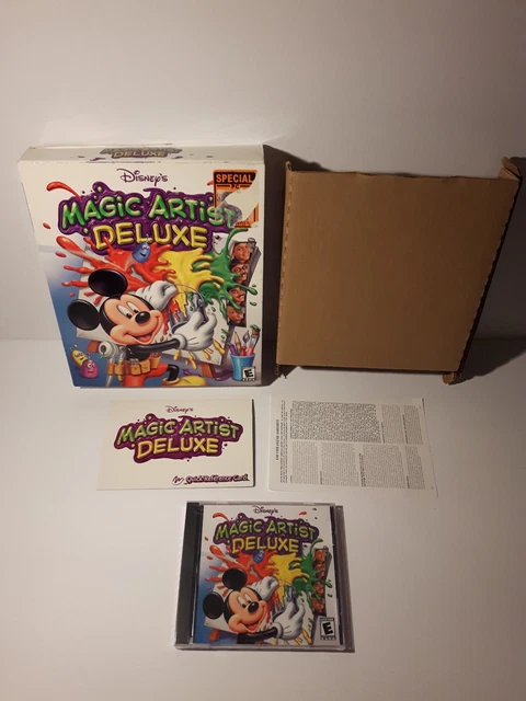 DISNEY`S MAGIC ARTIST Deluxe vintage PC game disc new sealed open box ...