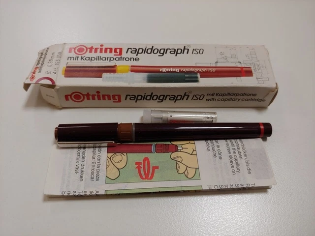 ROTRING RAPIDOGRAPH ISO 0.50mm technical drawing pen capillary ...