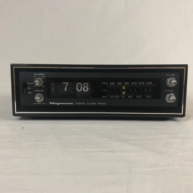 VINTAGE MAGNAVOX DIGITAL Number Flip Clock Alarm Radio 1R1773 For ... VINTAGE MAGNAVOX DIGITAL Number Flip Clock Alarm Radio 1R1773 For ...