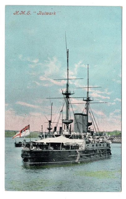 BRITISH ROYAL NAVY London Class Battleship HMS BULWARK 1899-1914 ...