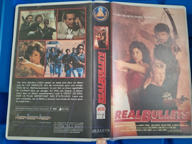 REAL BULLETS RARE Clamshell Vhs French Ntsc $99.99 - PicClick CA