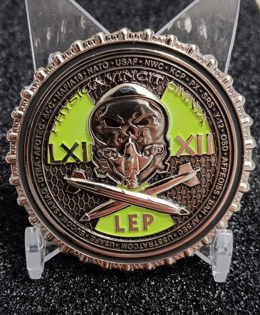 RARE GLOWING NUCLEAR Weapon Challenge Coin B61-LEP Pantex Sandia DOE ...