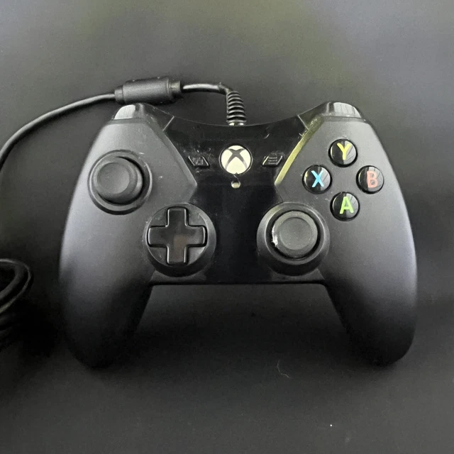 MICROSOFT XBOX ONE Black PowerA Wired Controller Good Condtion Tested ...