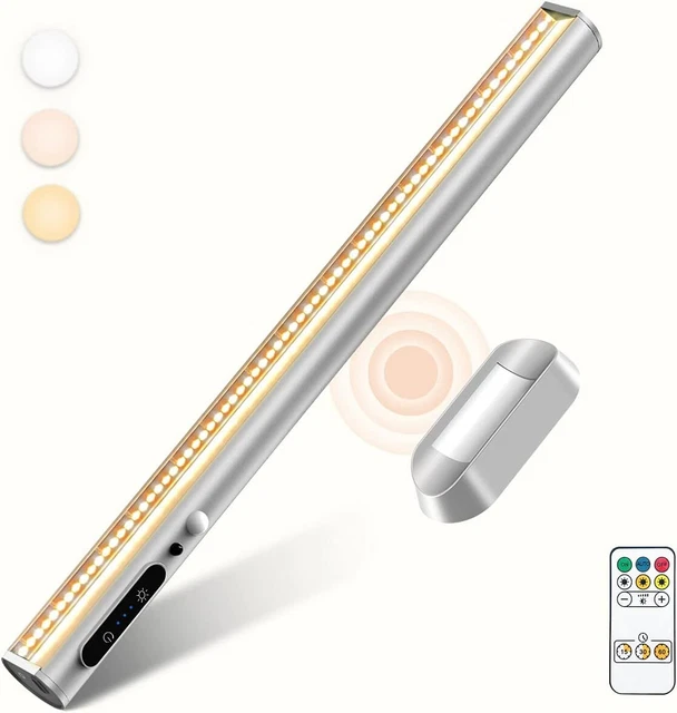 BRAVZURG MOTION SENSOR LED Strip Light Bar, Battery Operated Wall ...