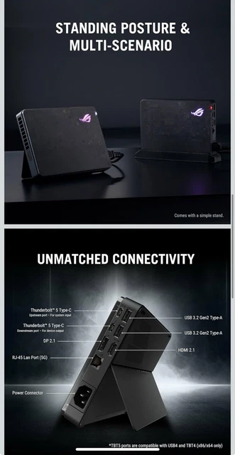 ASUS ROG XG Mobile (2025) External Graphics Card, RTX™ 5070 Ti, GC34R ...