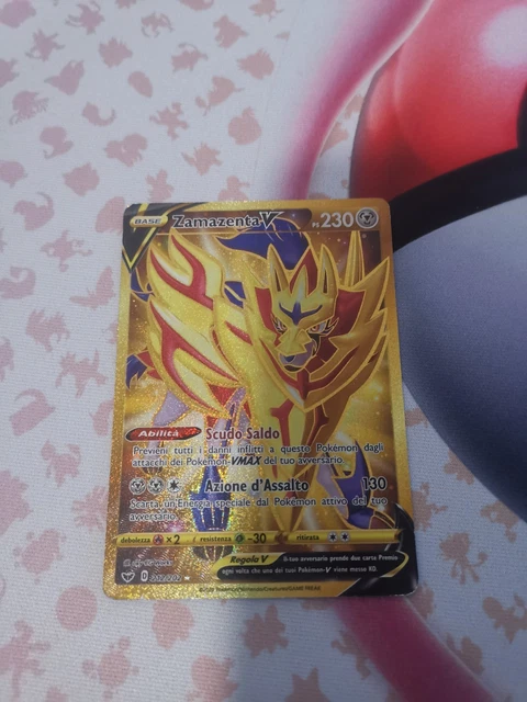 CARTA POKÉMON, ZAMAZENTA V Gold Rara Segreta (it) EUR 60,00 - PicClick IT