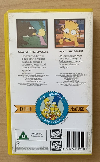 THE SIMPSONS COLLECTION Call The Simpsons Kids TV Show VHS Video Tape £ ...